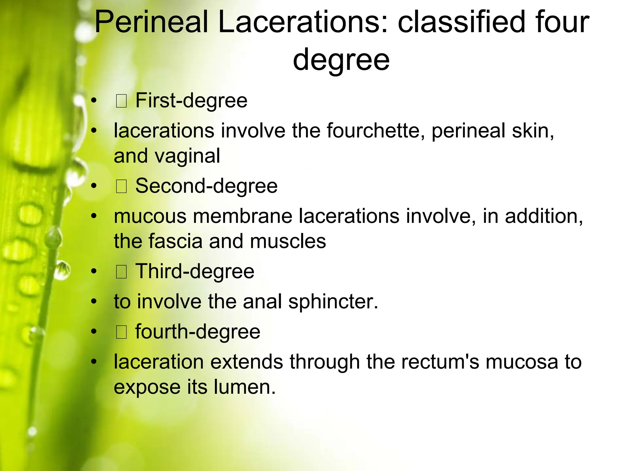 condition on injury of female genital tract PPT.PTX