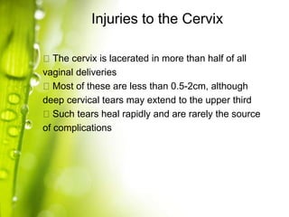 condition on injury of female genital tract PPT.PTX