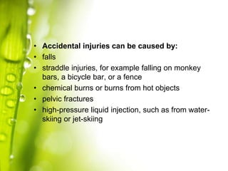 condition on injury of female genital tract PPT.PTX