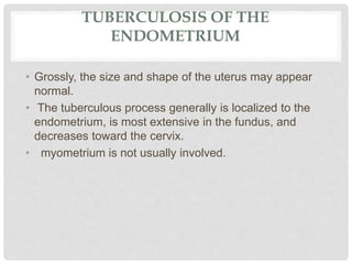 Genital tuberclosis and infertilty | PPT