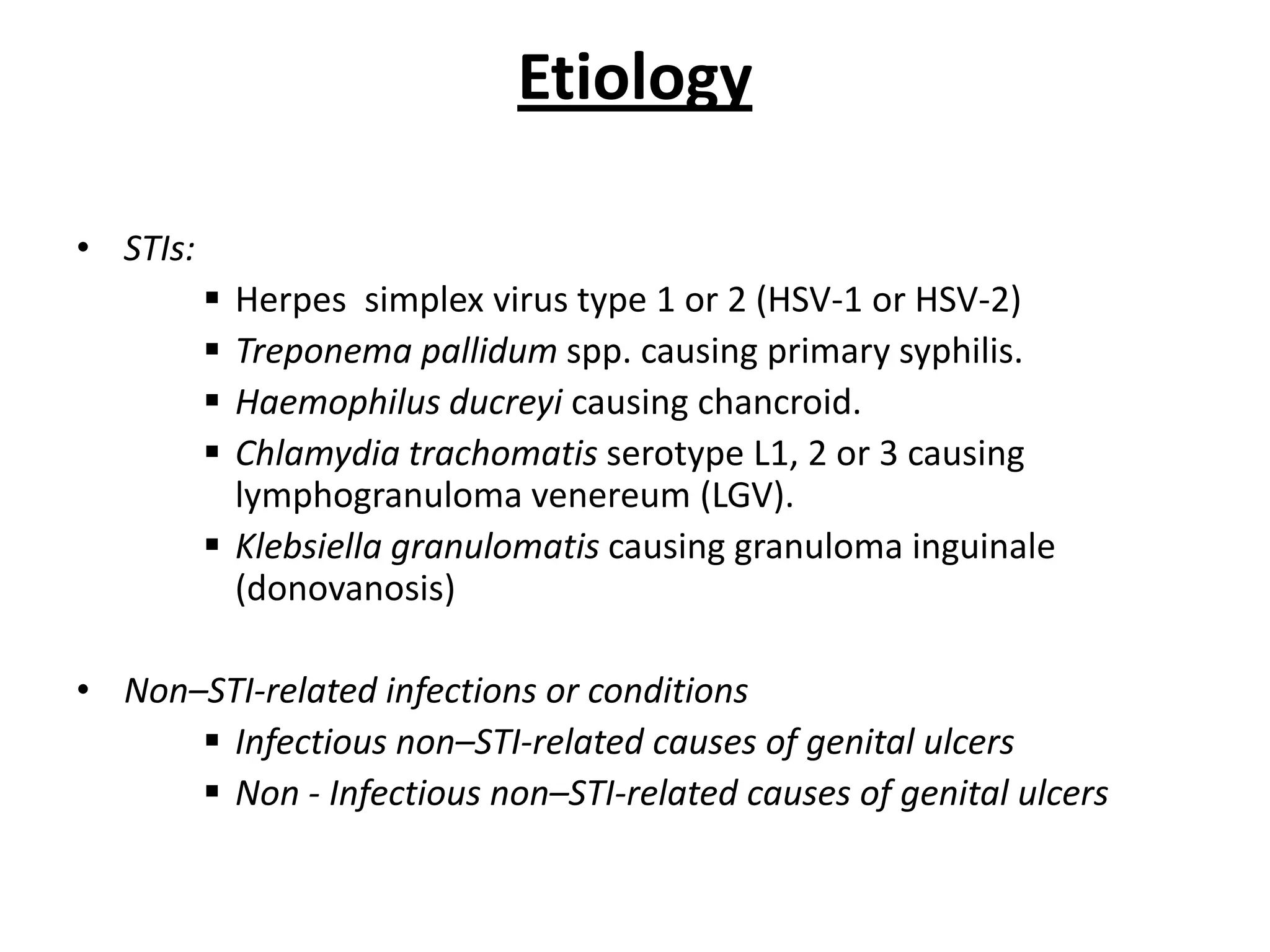 Genital ulcer | PPTX