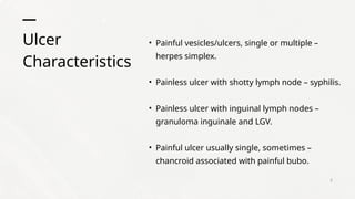 Management of genital ulcers and treatment | PPTX