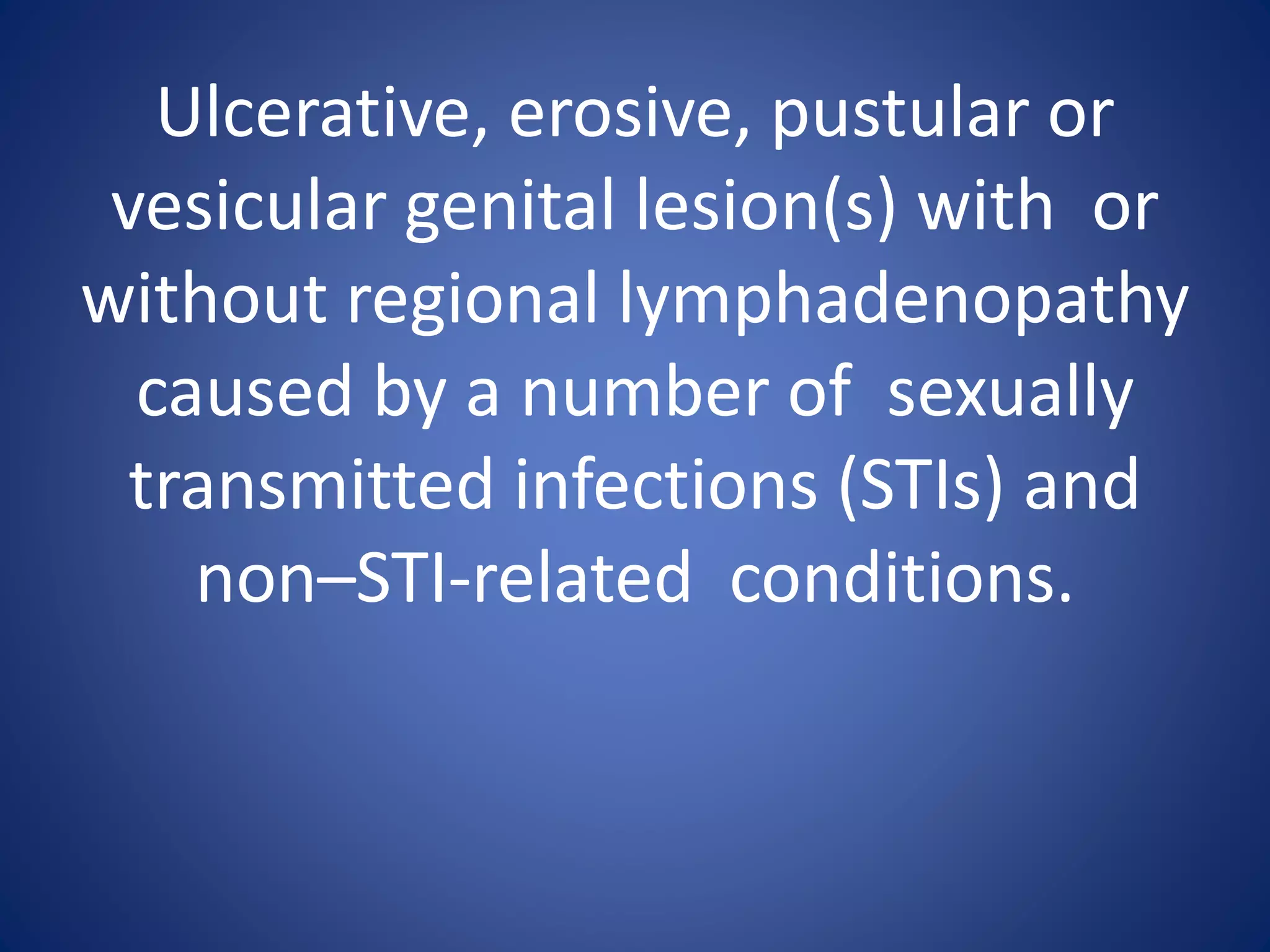 Genital ulcer disease | PPTX