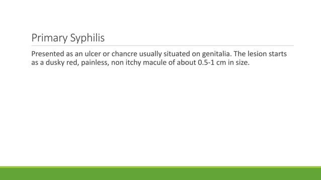 GENITAL ULCERS | PPTX | Infectious Diseases | Diseases and Conditions