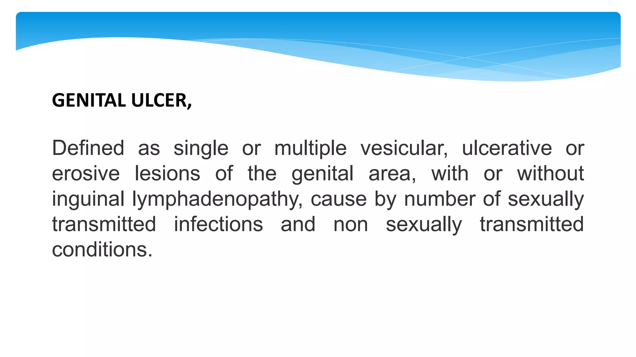 Genital ulcers | PPTX