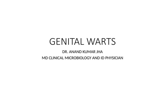 GENITAL WARTS. microbiology condylomata acuminata | PPTX