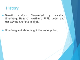 Genetic code | PPTX