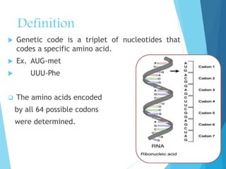 Genetic code | PPTX