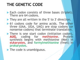Genetic code | PPTX