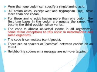 Genetic code | PPTX