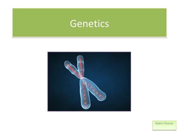 Genitics and inheritance | PPT