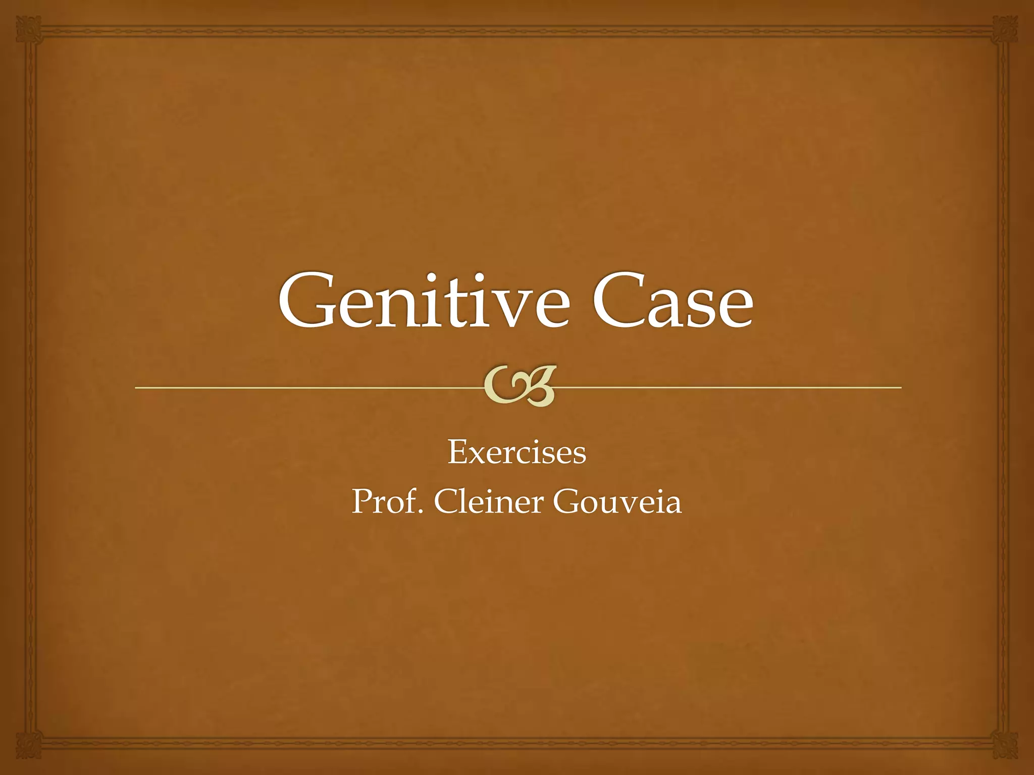 Genitive case | PPTX