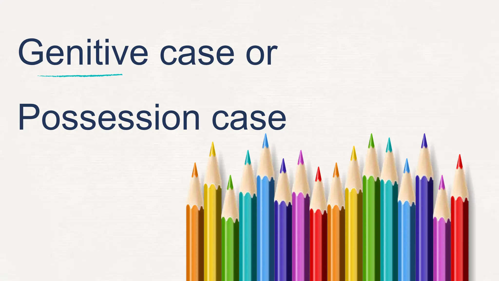Genitive case ESL English beginners study | PPTX