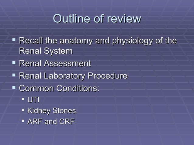 Genito Urinary System | PPT