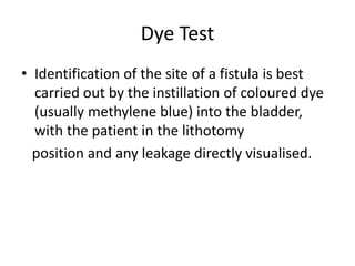 GENITO-URINARY FISTULA.pptx