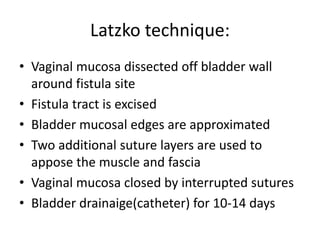 GENITO-URINARY FISTULA.pptx