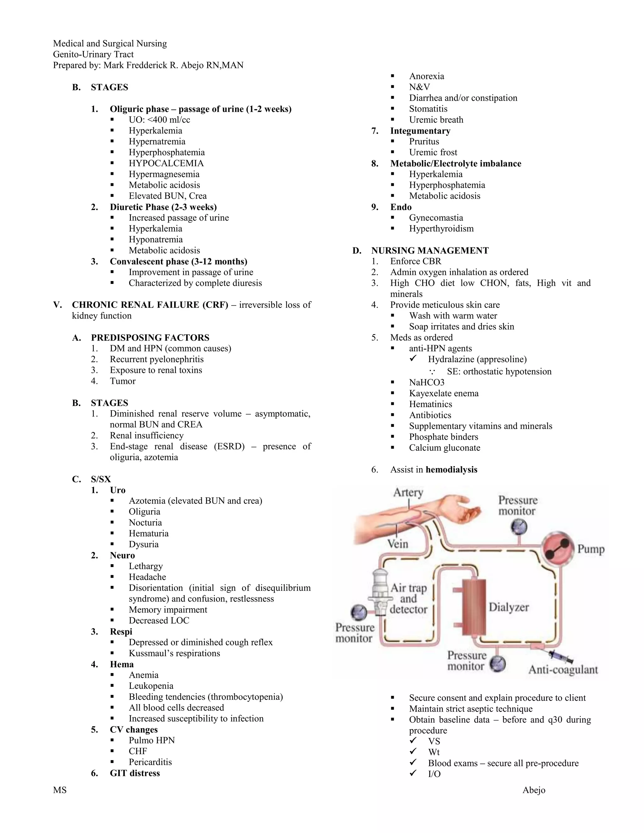 Genito Urinary Nursing | PDF