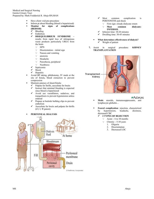 Genito Urinary Nursing | PDF | Pharmaceutical Drugs | Medical Health