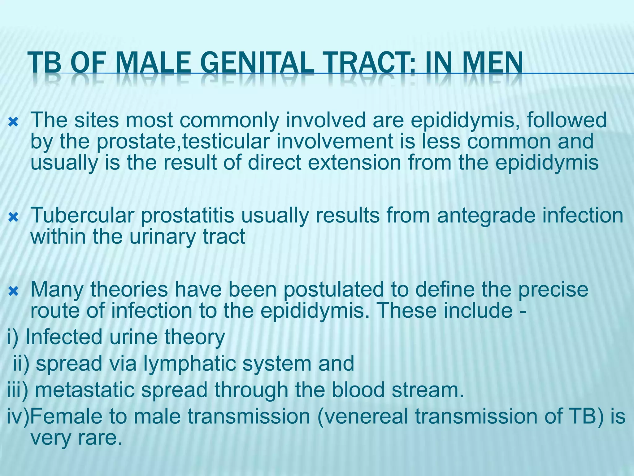 Genito urinary tuberculosis | PPTX