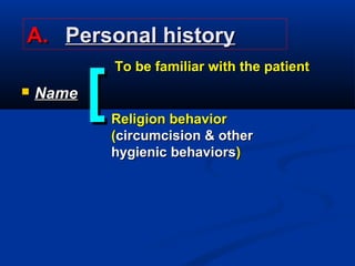 Genito Urological History | PPT