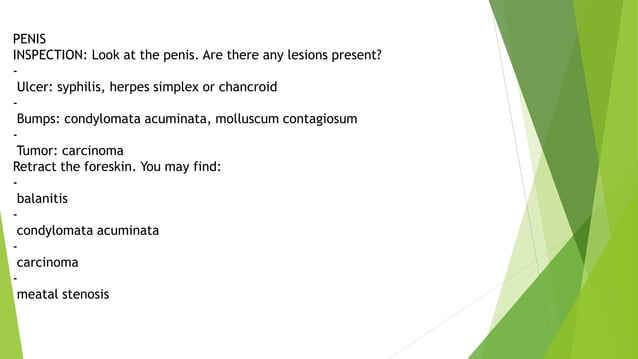 Genitourinary Examination.pptx | Sexual Conditions | Sexual Health