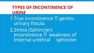 Genitourinary fistulae presentation .pptx
