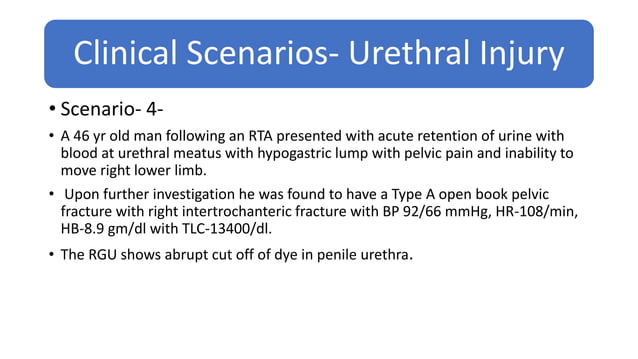 Trauma to Urinary Tract/ Urinary Tract Injury | PPT