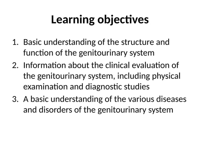 Genitourinary System .pptx info about organs of humans | PPT