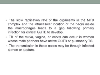 Genitourinary Tuberculosis treatment and managemnt.pptx