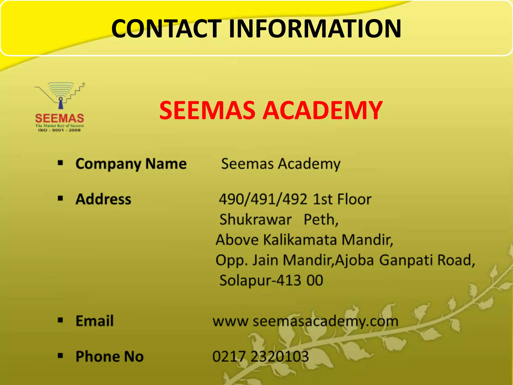 Tips to Become Genius | SEEMAS ACADEMY | PPTX