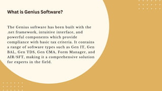 Genius Software: Essential Tool for CA, CS, and Tax Professionals for ...