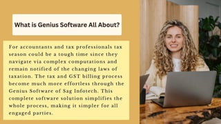 Genius Software: Essential Tool for CA, CS, and Tax Professionals for ...