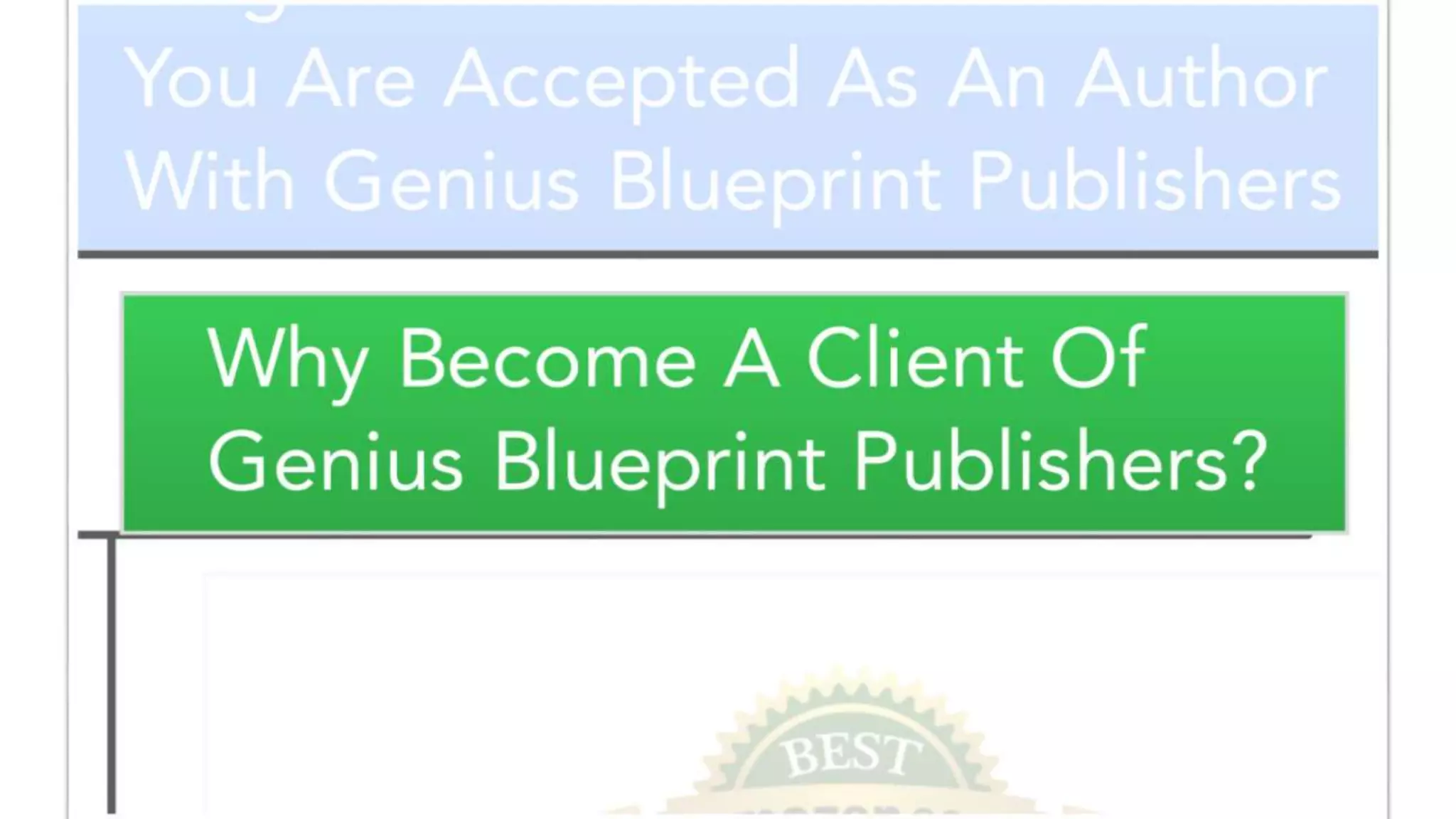 Genius Blueprint Publishers | PPTX