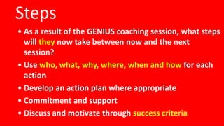 GENIUS Coaching Model | PPTX
