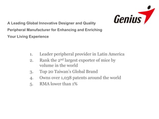 Genius Company Profile | PPTX