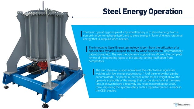 Genius Energy - Steel Energy - Flywheel Energy Storage (Kinetic Storage ...