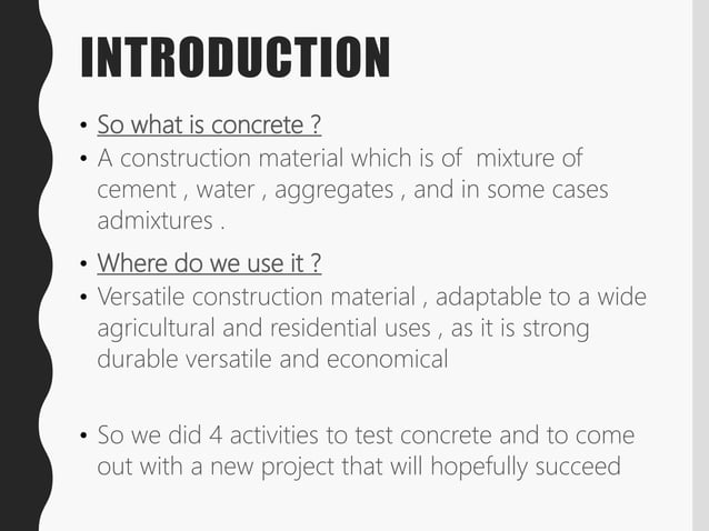 Concrete, Biodegradable Concrete, IDM12 | PPT