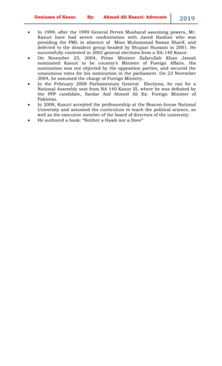 Geniuses of kasur | PDF