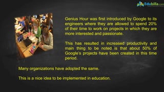 Genius Hour in Education | PPTX