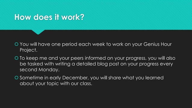 Genius hour presentation | PPT