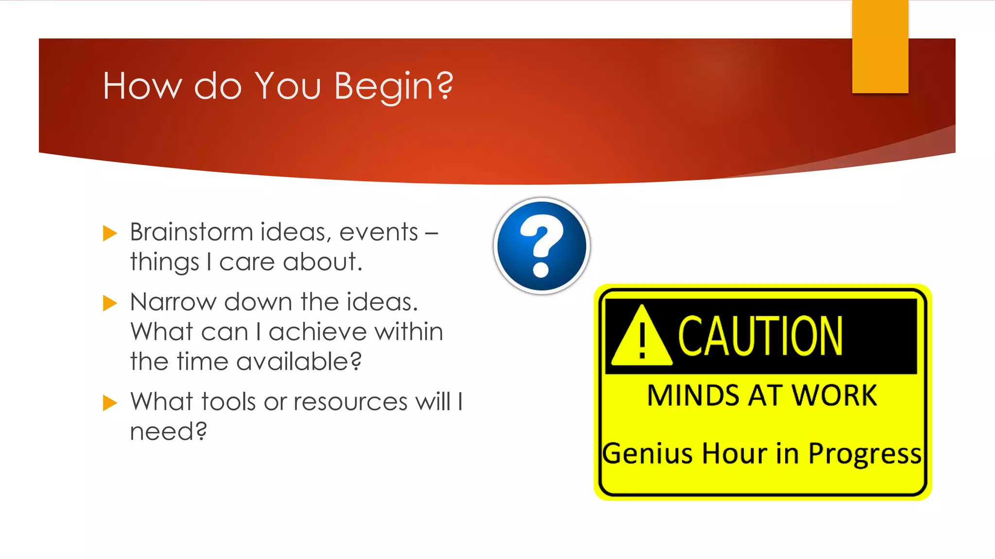 Genius Hour Information for Teachers | PPTX