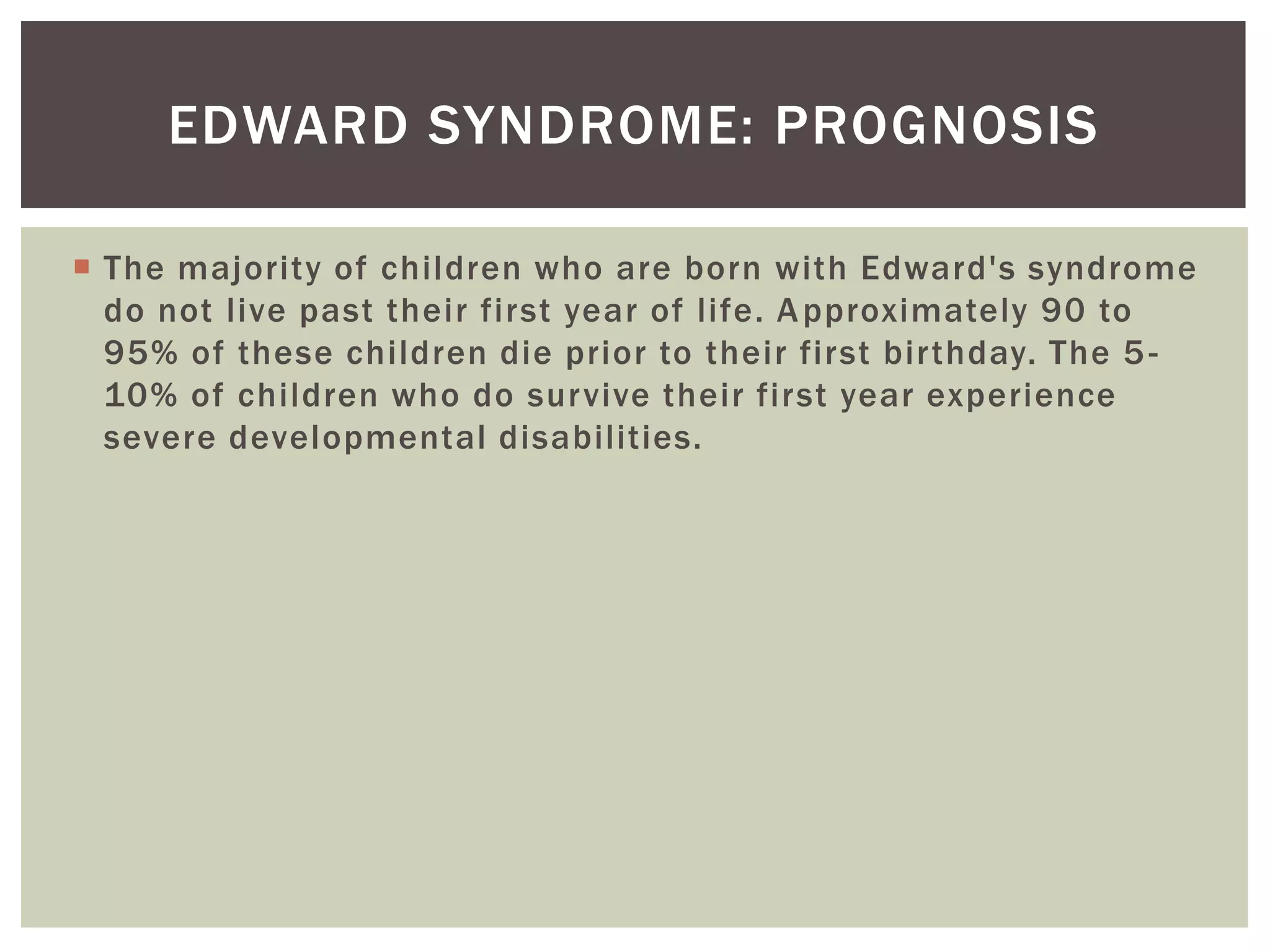 Edward syndrome | PPTX