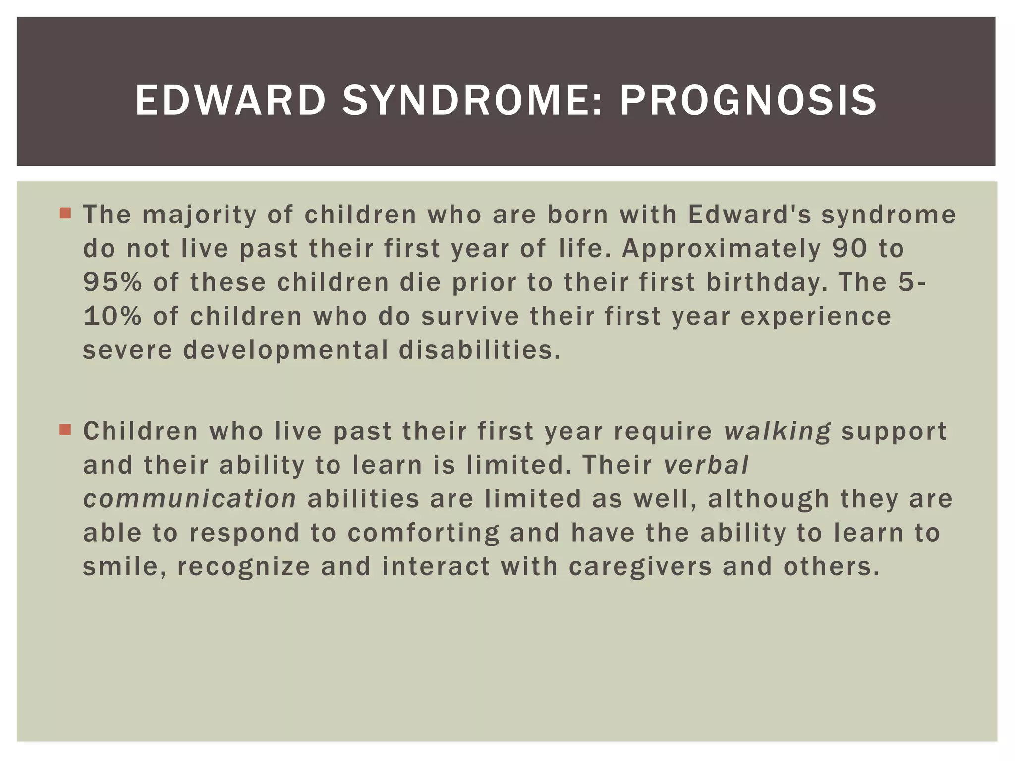 Edward syndrome | PPTX