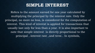 GENERAL MATHEMATICS-SIMPLE INTEREST.pptx