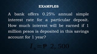 GENERAL MATHEMATICS-SIMPLE INTEREST.pptx
