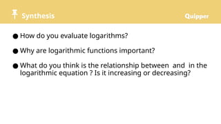 Gen Math Logarithm.pptxGen Math Logarithm.pptx