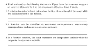 Representing Real-Life Situations Using Functions | PPTX