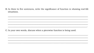 Representing Real-Life Situations Using Functions | PPTX