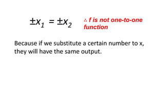 GENMATH one to one function.pptx. g11 humss | PPTX