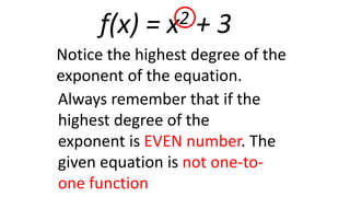 GENMATH one to one function.pptx. g11 humss | PPTX